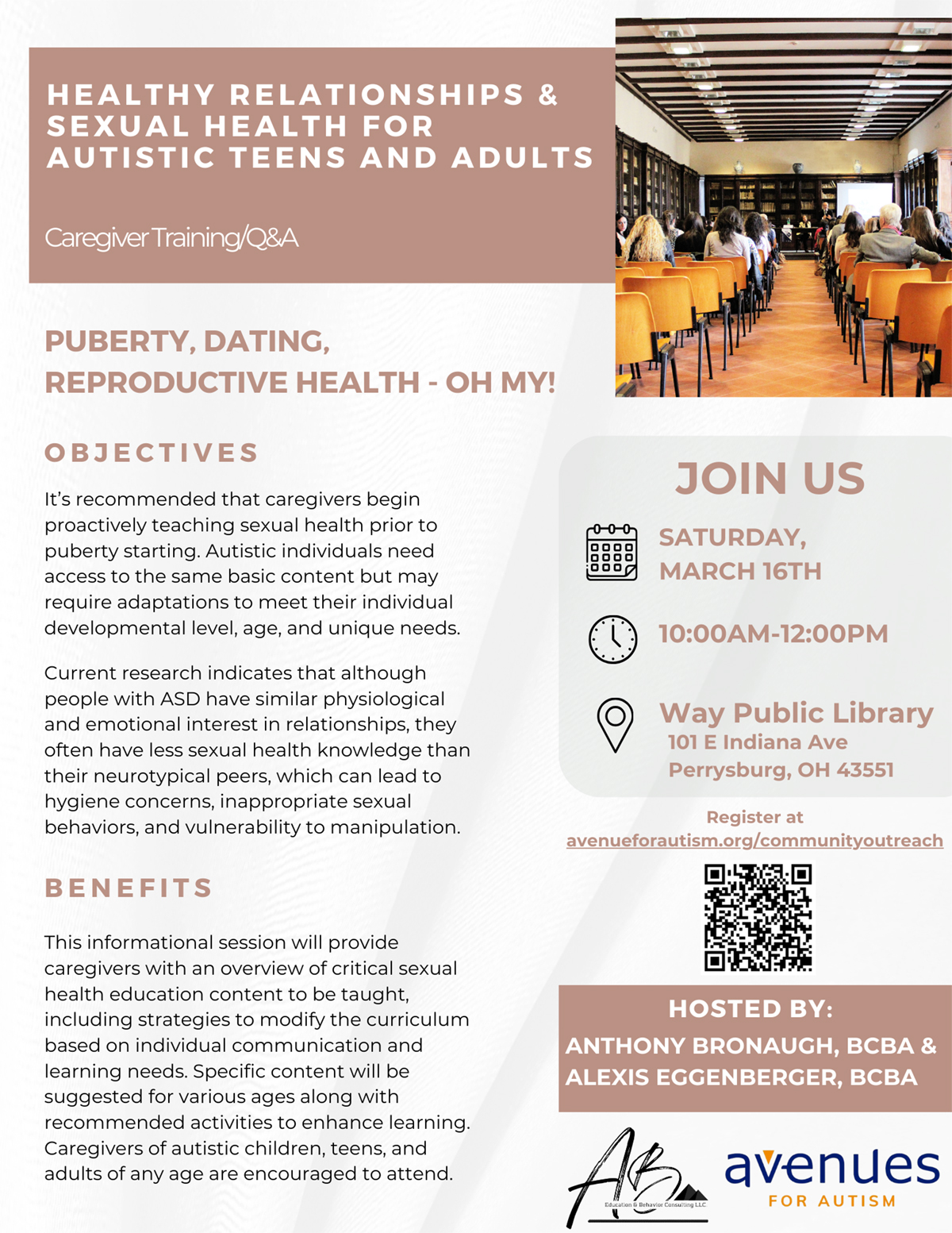 Community Outreach – Avenues for Autism